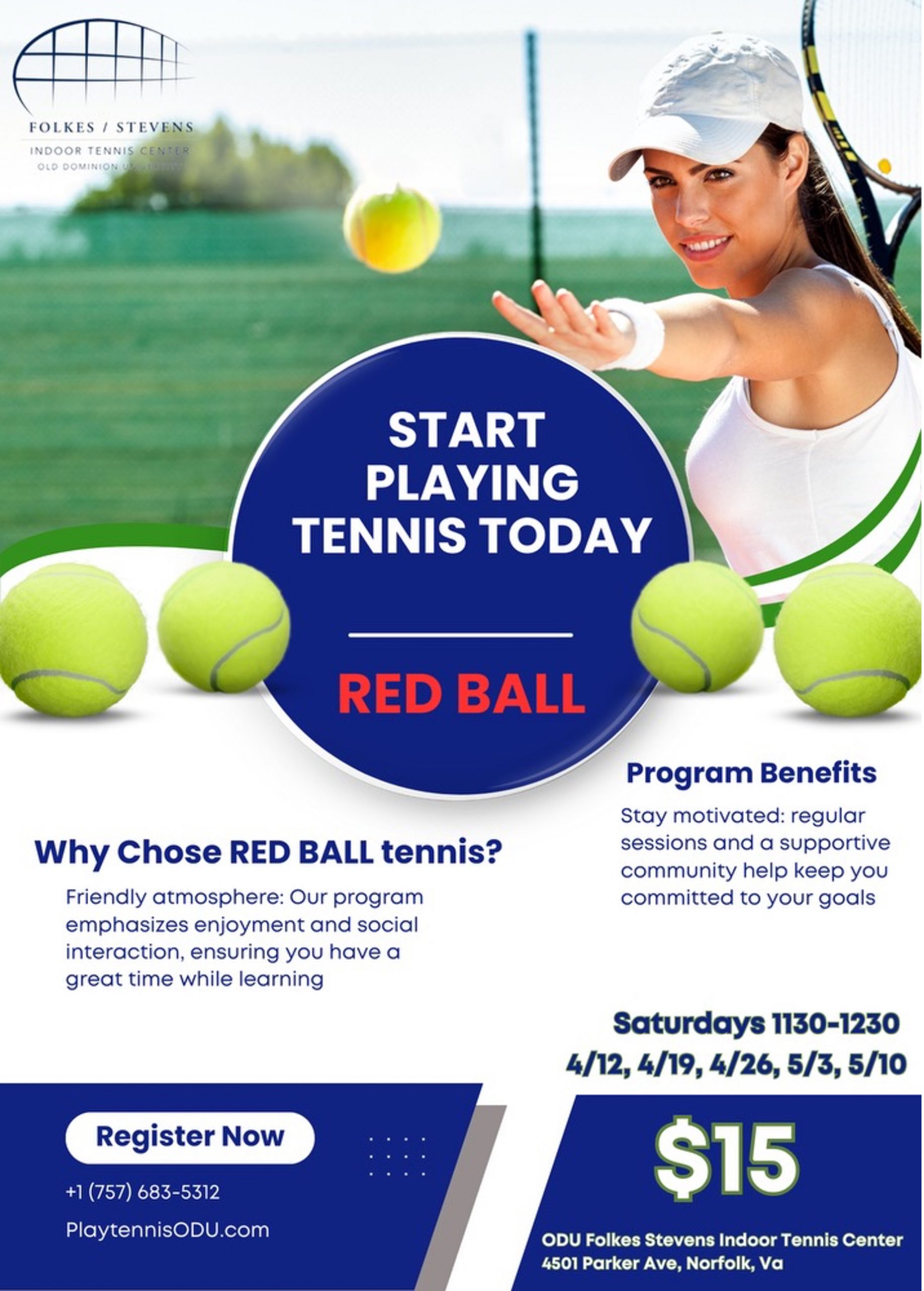 Adult Beginner Tennis – Folks Stevens Tennis Center